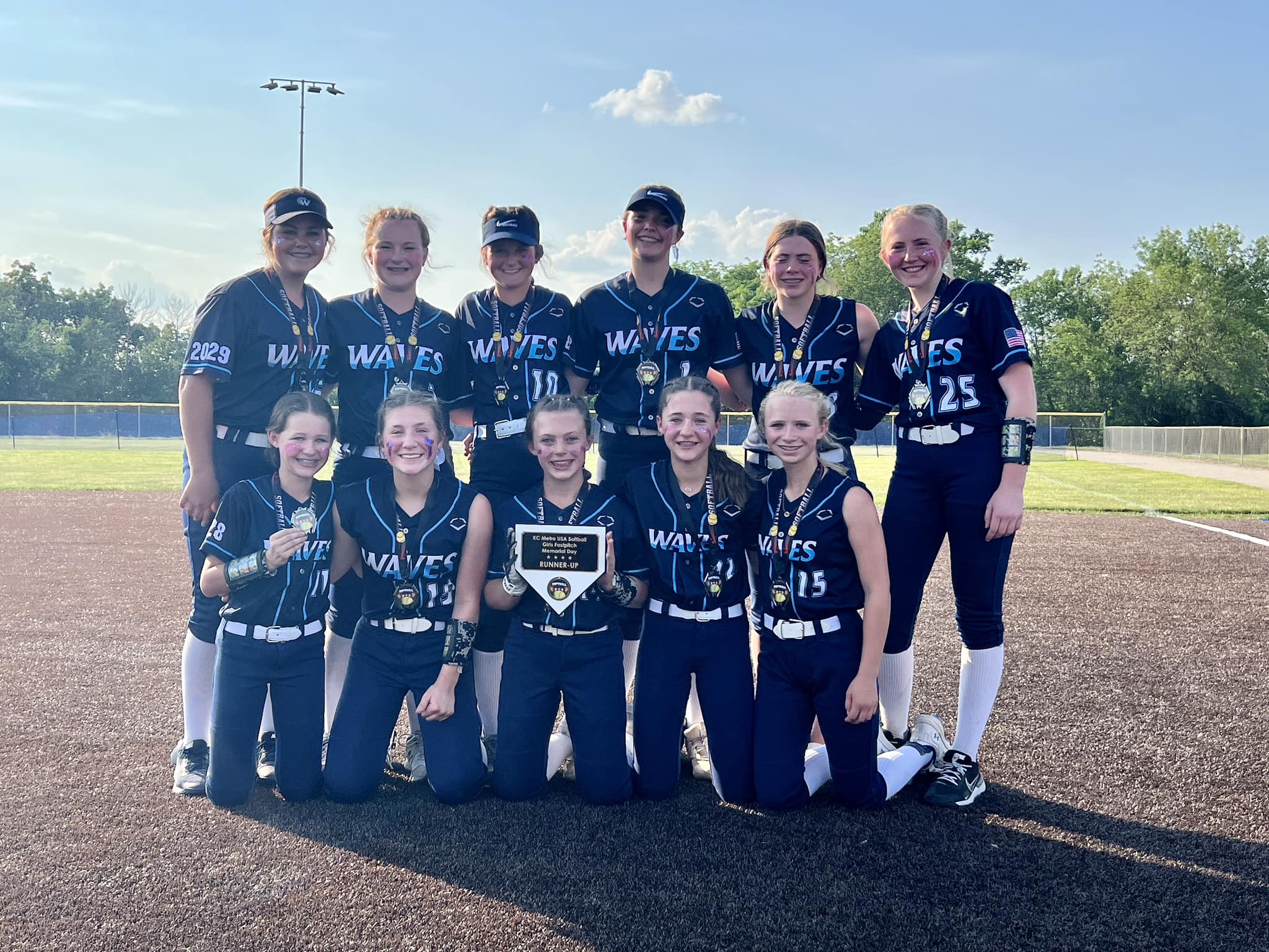 Waves 12U Schellhammer 2nd Place in KC Memorial Day - MN Waves